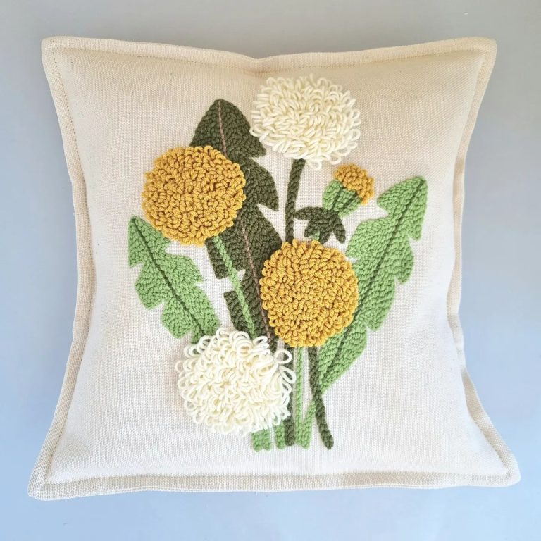 Punch İşi nasıl yapılır yastık modelleri